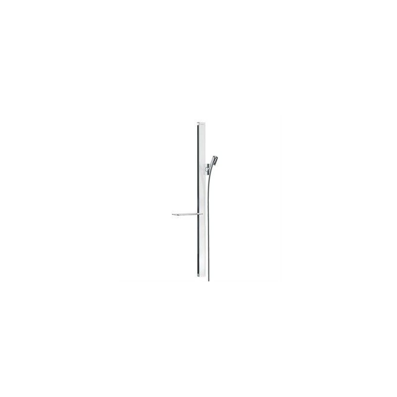 AXOR UNO Unica Shower rail E 90 cm with shower hose Bianco/cromo 27640400