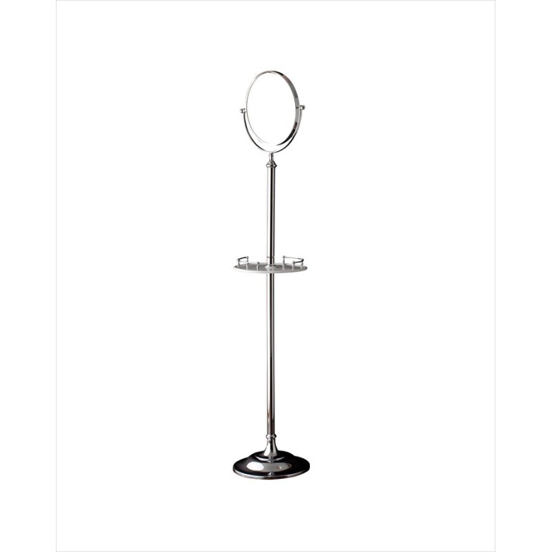 Single Object holder with mirror on pedestal L38,4xH166,5xD31,3 with ...
