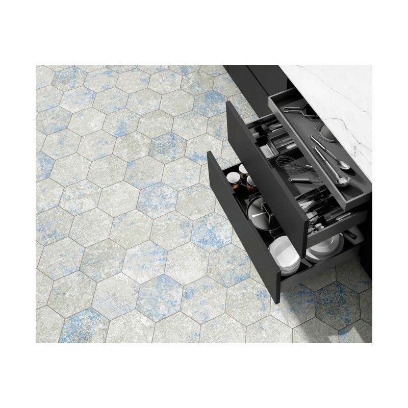 EMOTION GREY NATURAL HEXAGON 25X29 - Apavisa