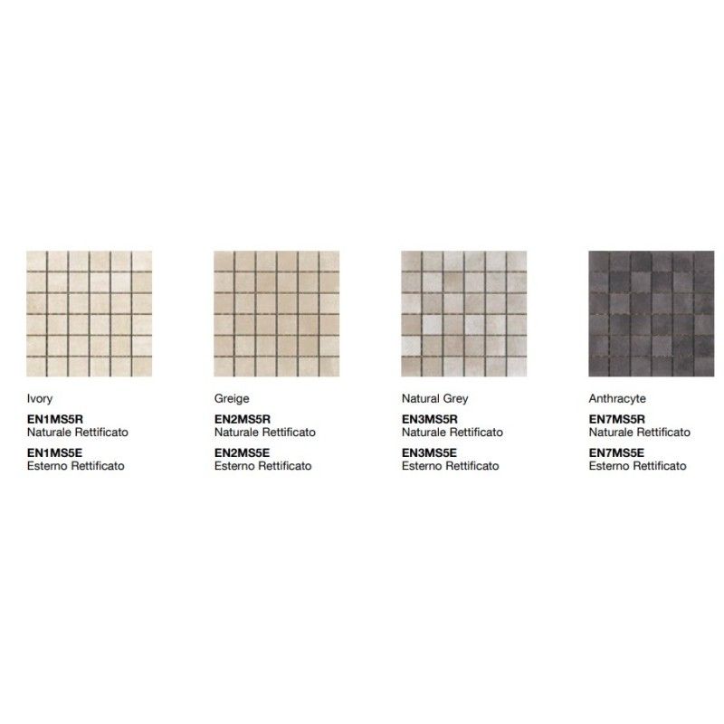 ENGLISH STONE GREIGE MOSAIC 5X5 SQ. - COEM EN2MS5R