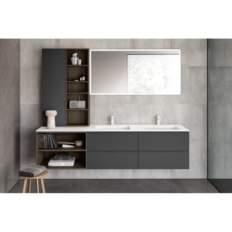 Moon 02 Meuble de salle de bain 047 Graphite GbGroup