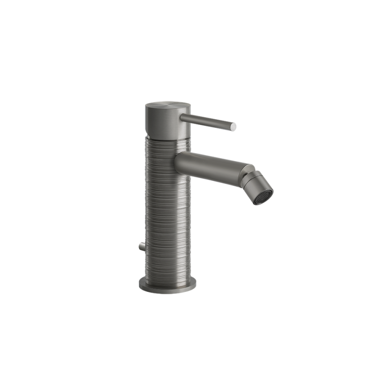 TRAME Bidet mixer with drain with GESSI connection hoses