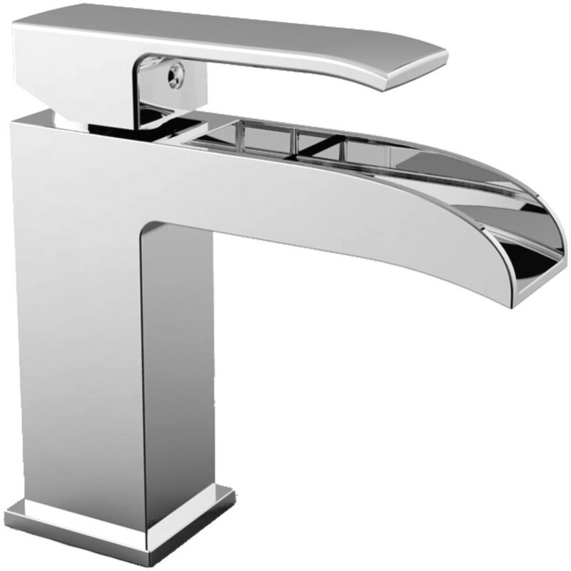 LEVEL Chrome waterfall basin mixer - Paffoni LES 065 CR