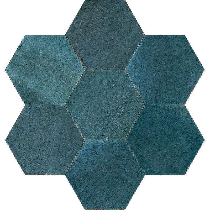 LUME 21X18,2 ESAGONA BLUE LUX - MARAZZI MFFF