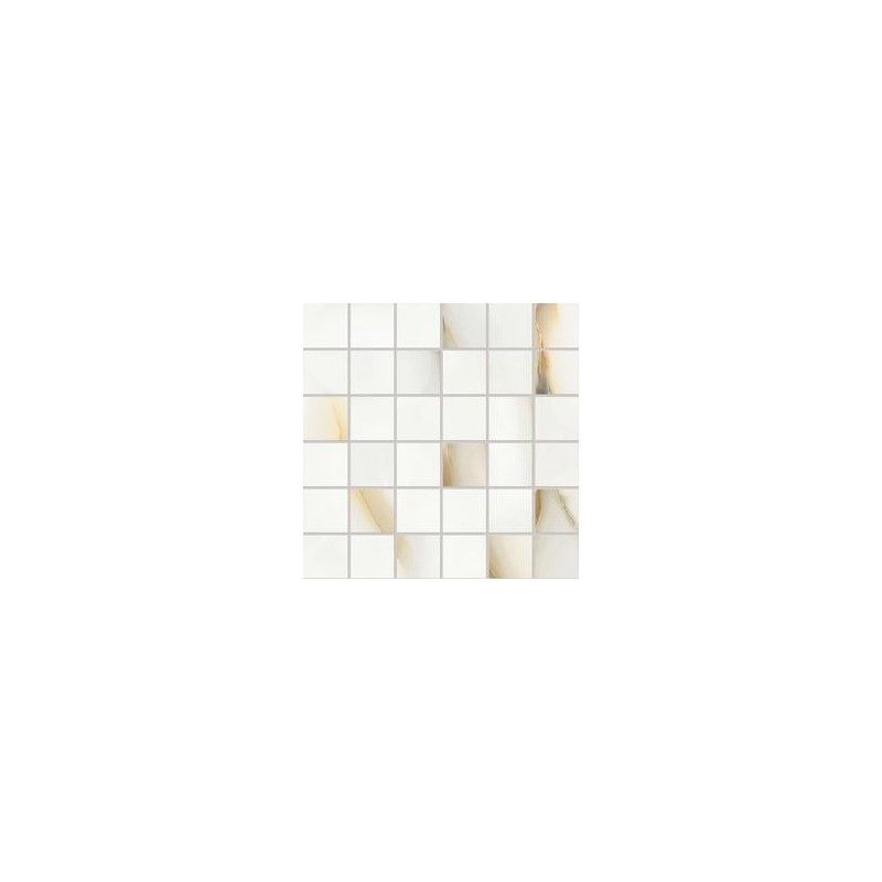 TELE DI MARMO PURE ONYX 30X30 MOSAIC 5X5 PERLA SILKTECH - EMILCERAMICA EMQP