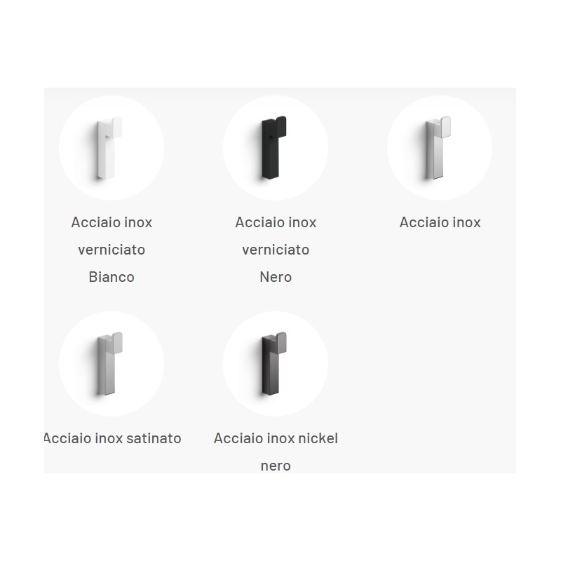 GRELA L-SHAPED HANGER PAINTED WHITE LINEABETA 51702