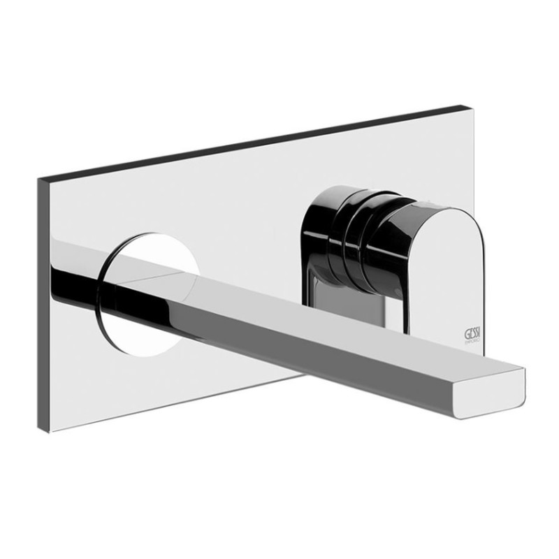 VIA MANZONI External part GESSI Wall-mounted long spout mixer without waste