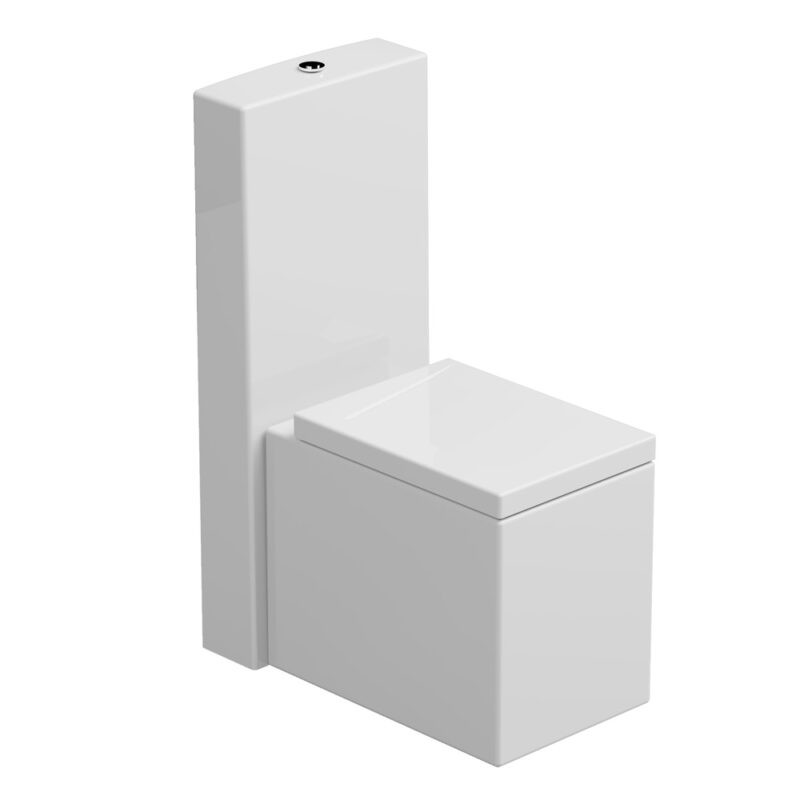 GSG OZ FLOOR-MOUNTED RIMLESS MONOBLOCK WC WITH SMART CLEAN SYSTEM + CISTERN + TOILET SEAT