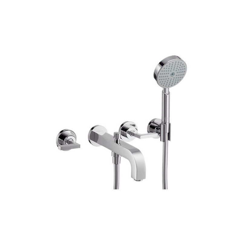 CITTERIO 3 hole wall-mounted bath mixer for wall mounting without plate ...