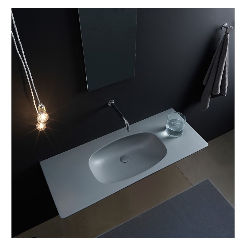 CONSOLLE NUDAFLAT 120 FANGO - Ceramica Flaminia ND120LFAN